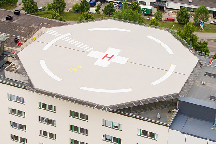 Flowfast Helps Hospital Helipad
