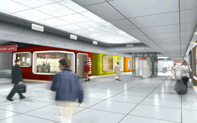 Serco to operate and maintain the first two lines of the new Dubai Metro.