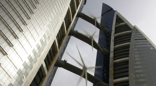 World's first integrated wind turbines inaugurated in Bahrain.